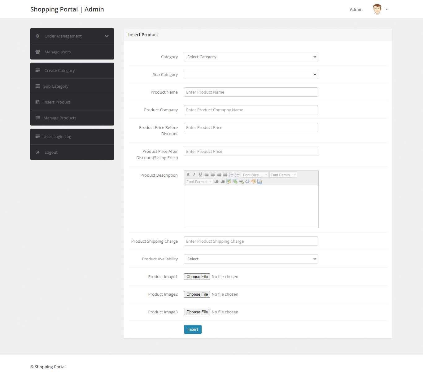 Online Shopping Portal Project in Php|E-commerce Online Shopping Portal