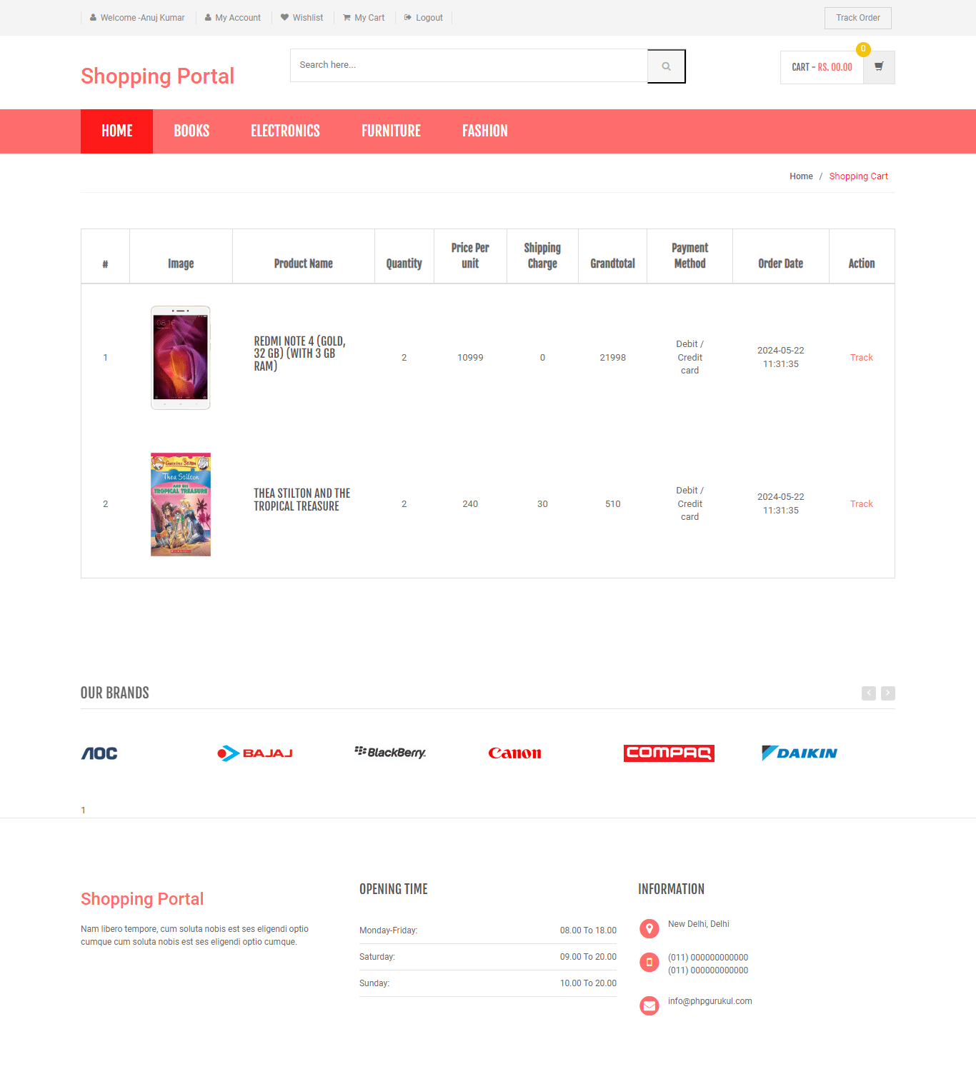 Online Shopping Portal Project in Php|E-commerce Online Shopping Portal
