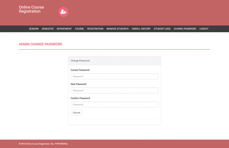 Online Course Registration Free Download ,Online Course Registration in php