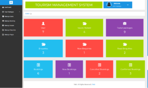 Tourism Management System in php free download With Source Code