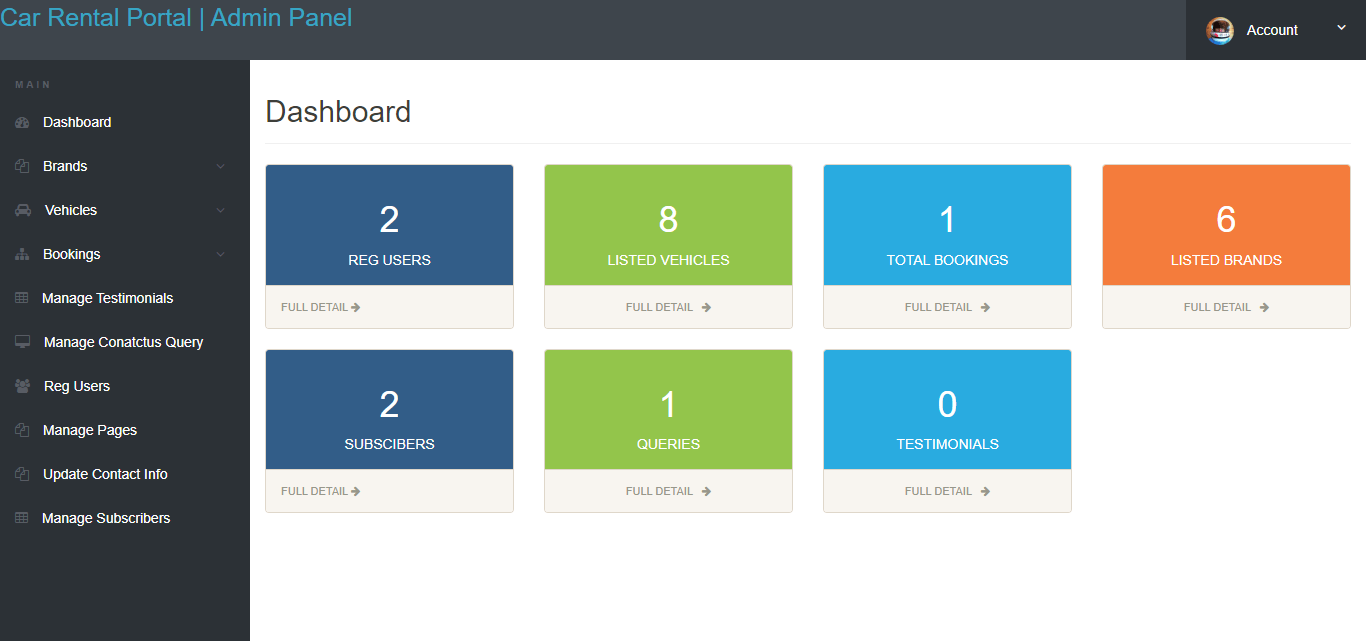 Car Rental Project in PHP and Mysql ,online Car Rental Management System in PHP
