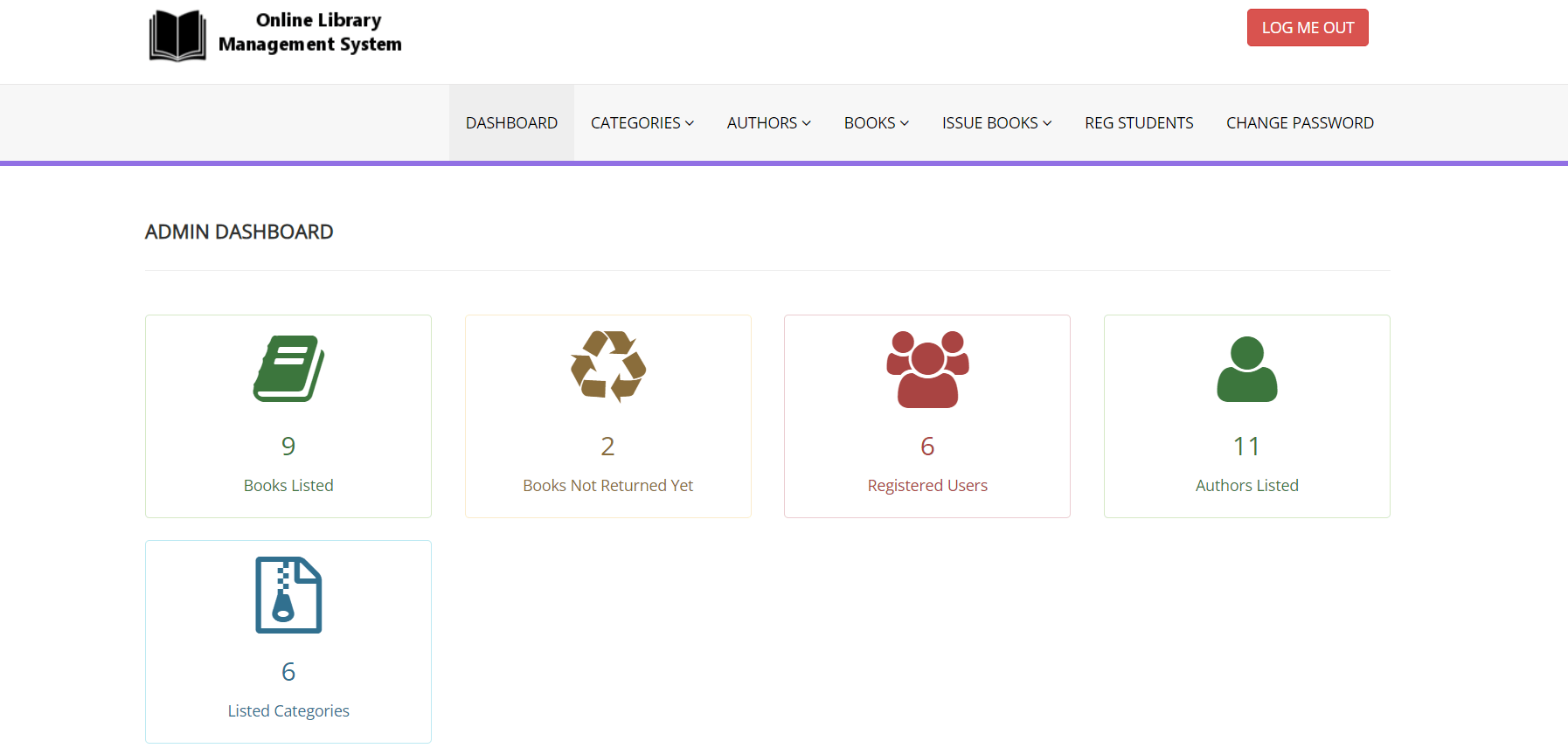 Online Library Management System in php free Download with source code