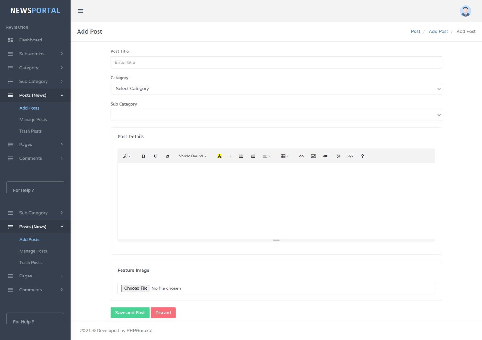 News Portal Project in PHP and MySql , free download news portal projects