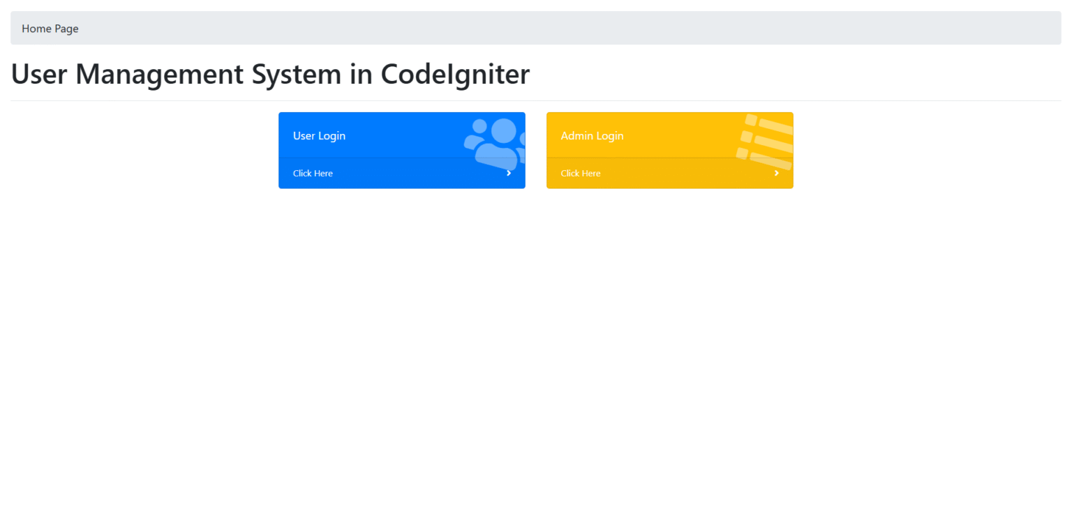 User Management System project in CodeIgniter Download free with source ...