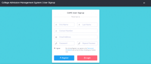 College Admission Management System in PHP and MySQL , College ...