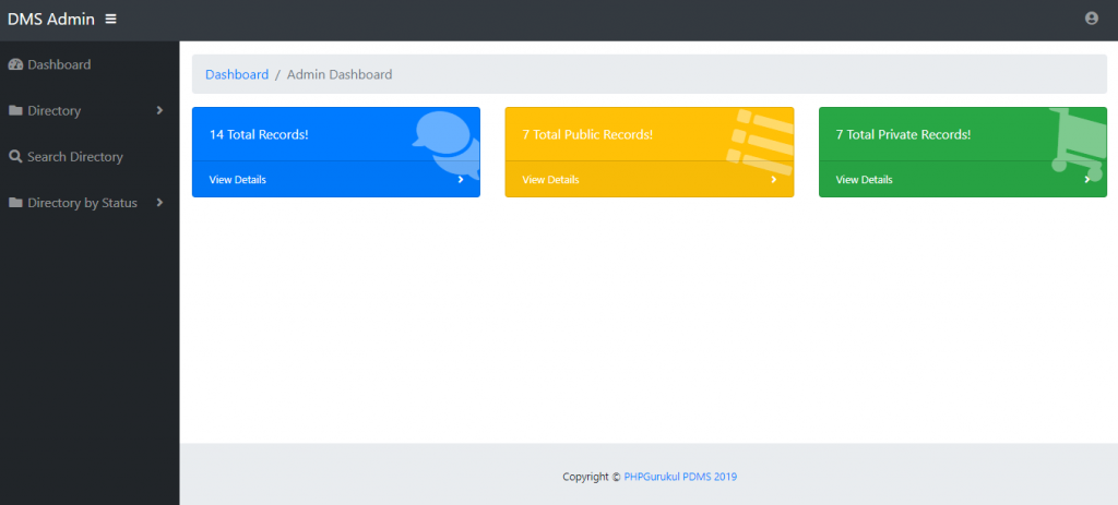 Directory Management System Using PHP and MySQL project with source code