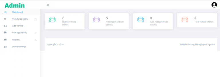 Vehicle Parking Management System using PHP and MySQL Project Download
