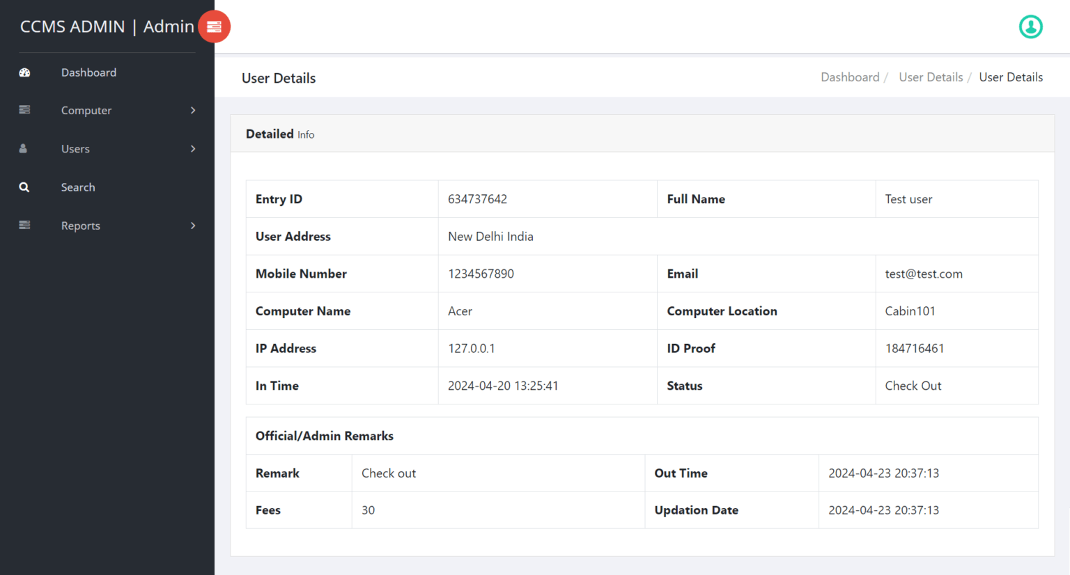 Cyber Cafe Management System Using PHP & MySQL , Cyber Cafe Management System Project