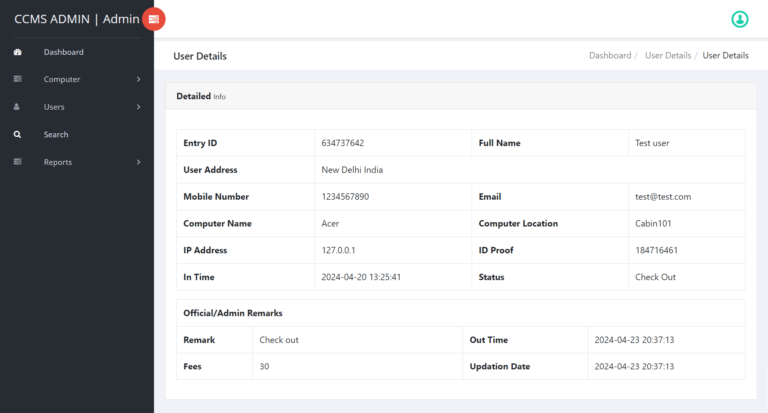 Cyber Cafe Management System Using PHP & MySQL , Cyber Cafe Management ...