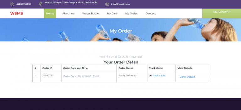 Water Supply Management System project Using PHP and MySQL- PHPGurukul