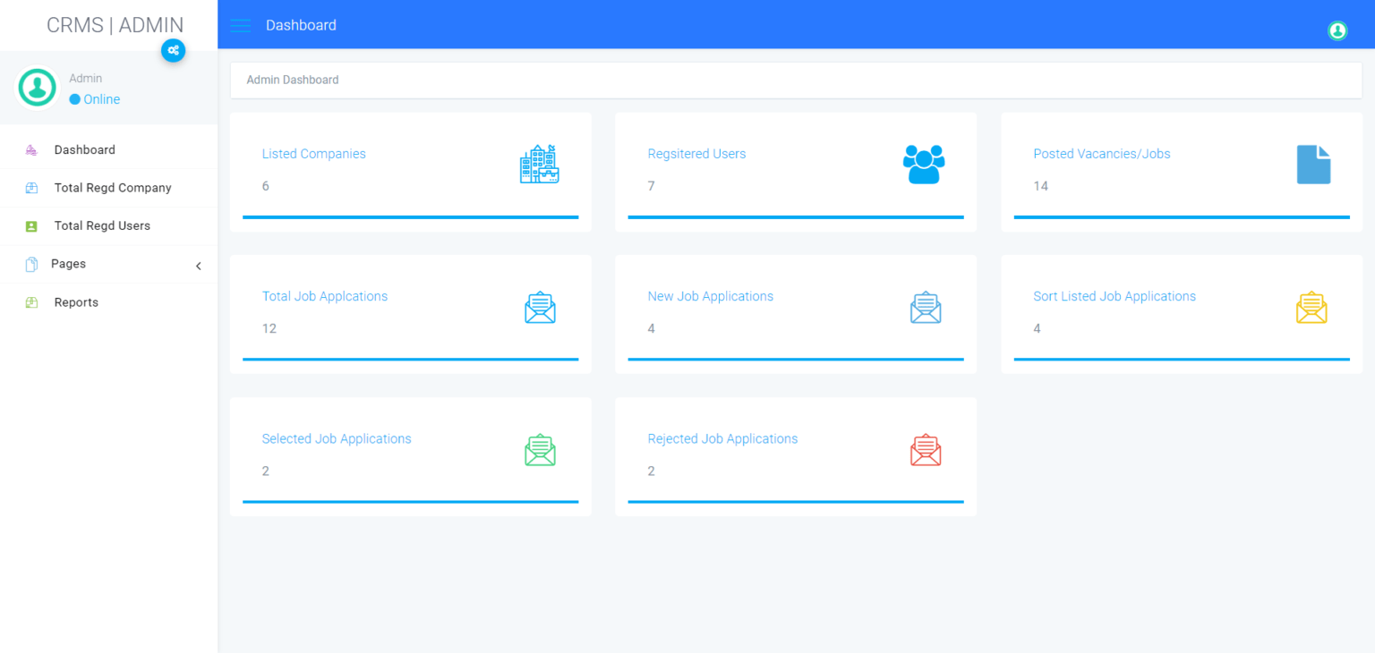 Campus Recruitment Management System Project Using Php And Mysql
