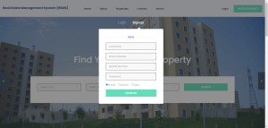 Real Estate Management System Project Using PHP and MySQL
