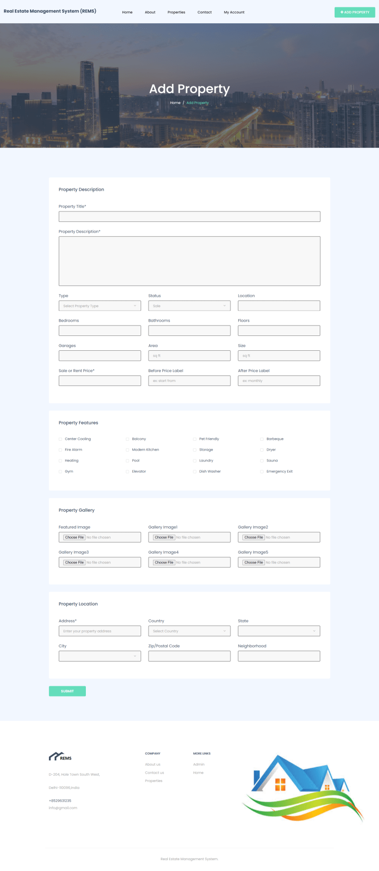 Real Estate Management System Project Using PHP and MySQL
