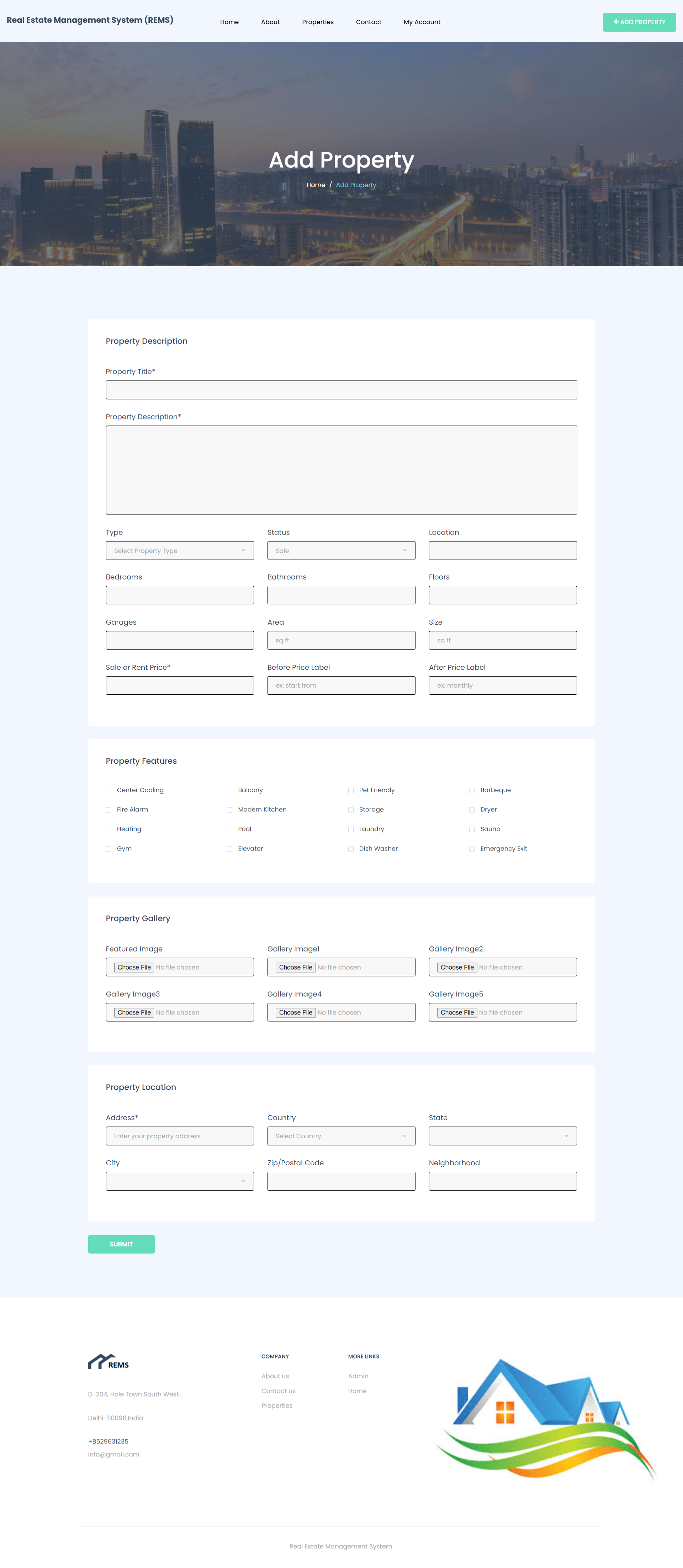 Real Estate Management System Project Using PHP and MySQL