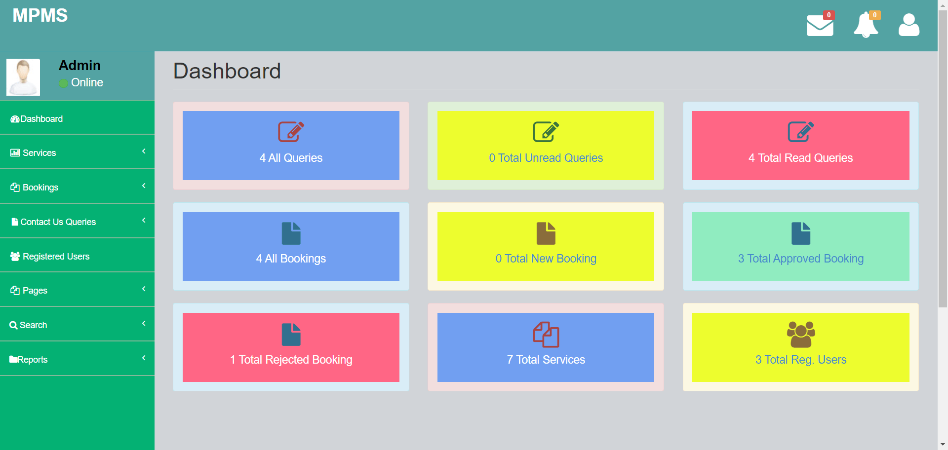 Movers and Packers Management System using PHP and MySQL