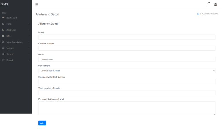 Society Management System using PHP and MySQL, Society Management ...