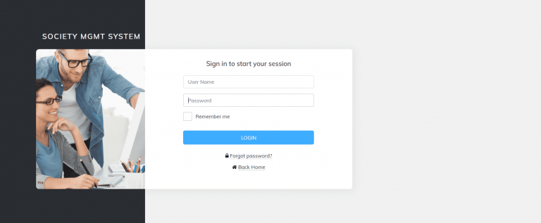 Society Management System using PHP and MySQL, Society Management ...