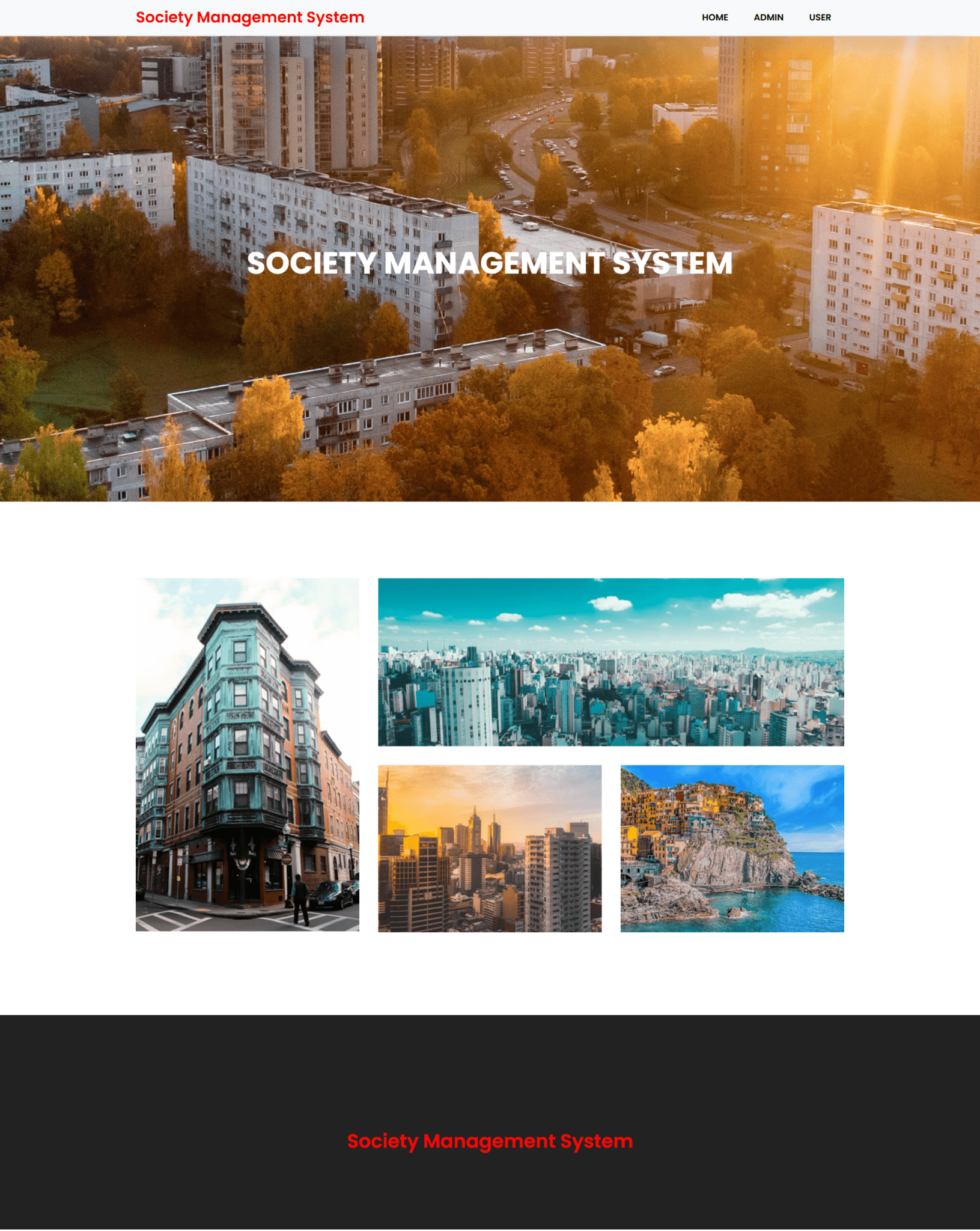 Society Management System using PHP and MySQL, Society Management ...