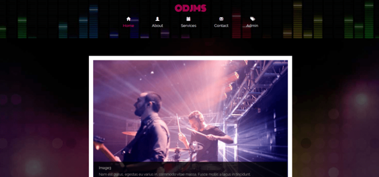 Online DJ Booking Management System Project Using PHP and MySQL
