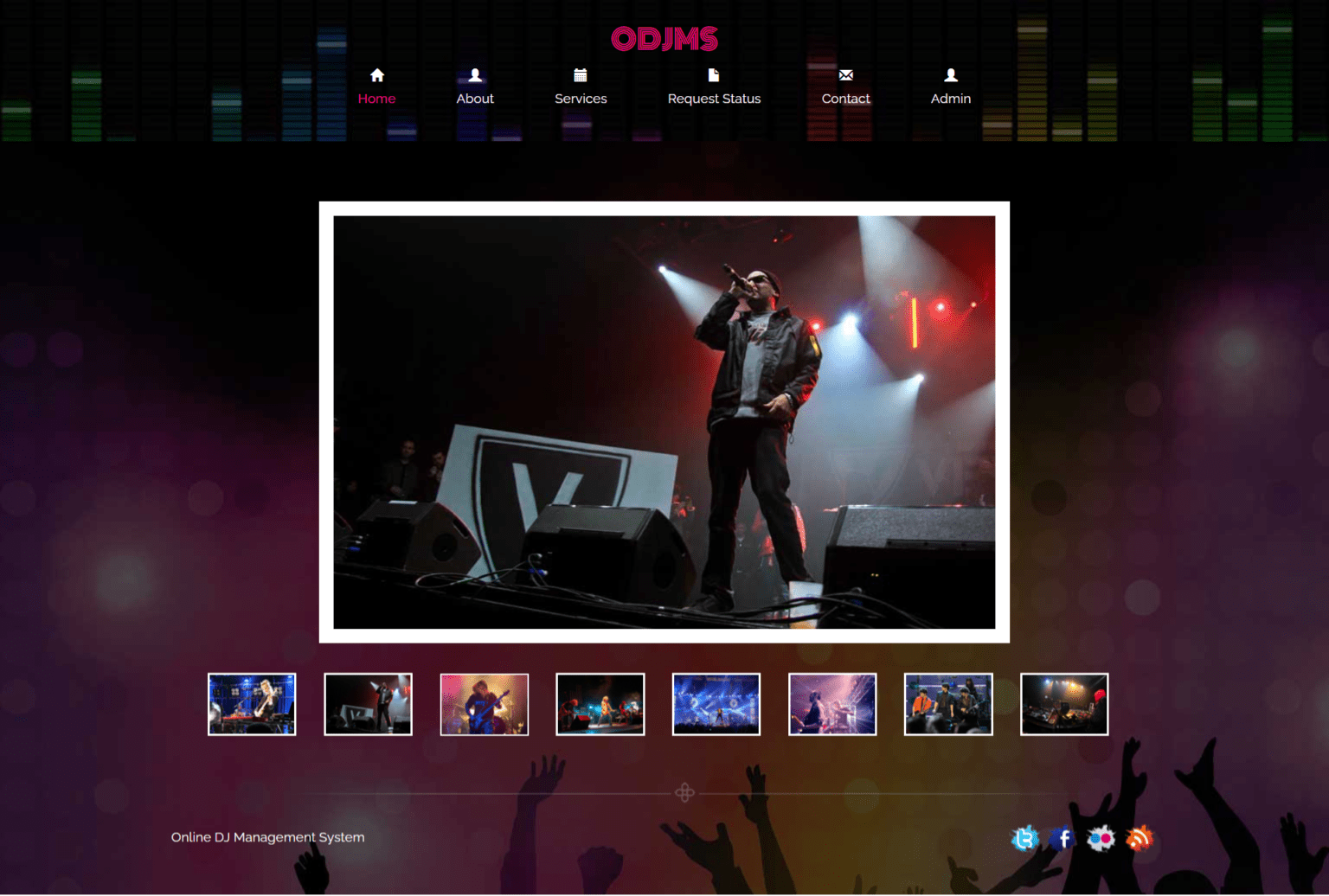 Online DJ Booking Management System Project Using PHP and MySQL
