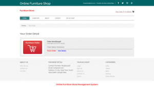 Online Furniture Shop Management System in Php | Online Furniture Shop Management Project