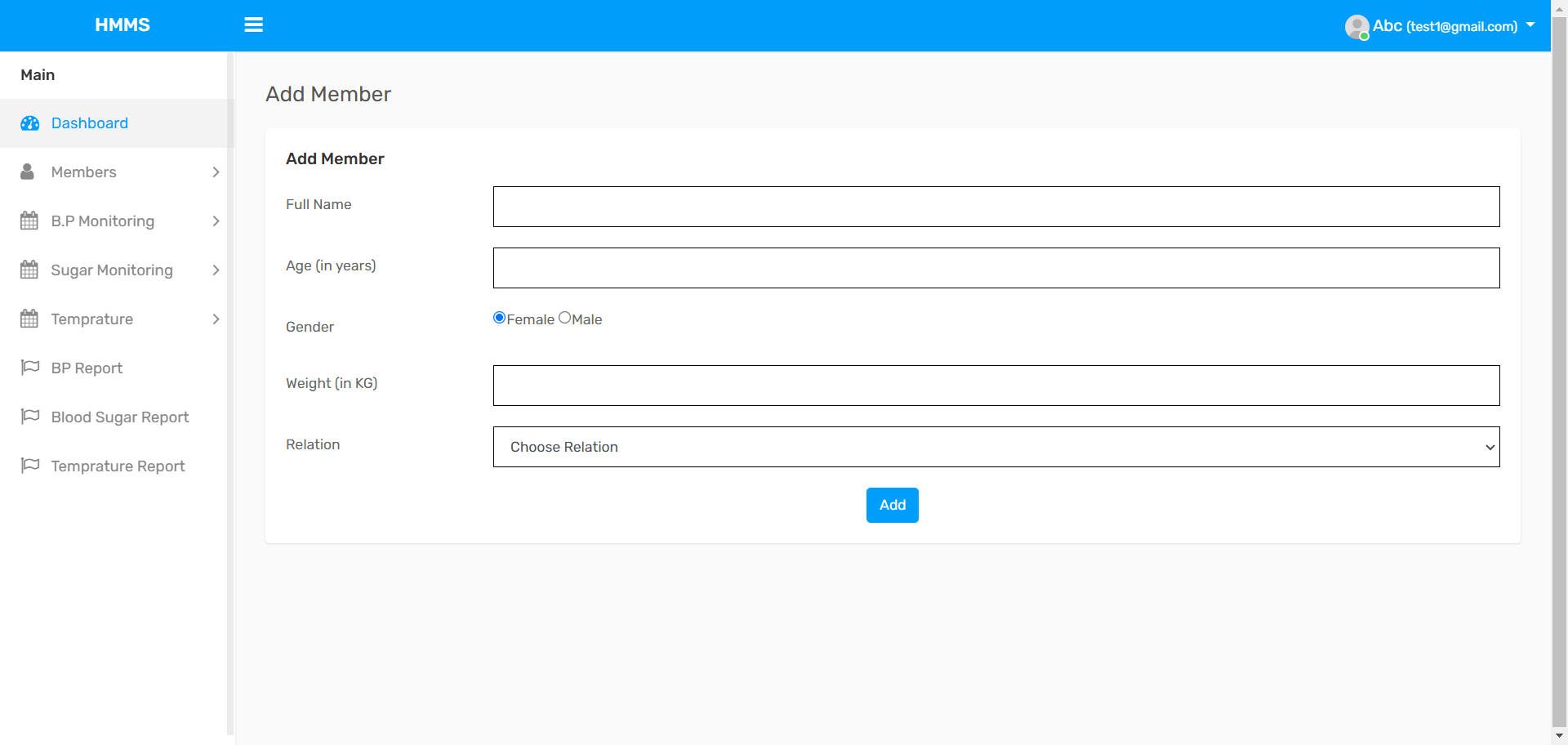 Health Monitoring Management System in Php | Health Monitoring ...