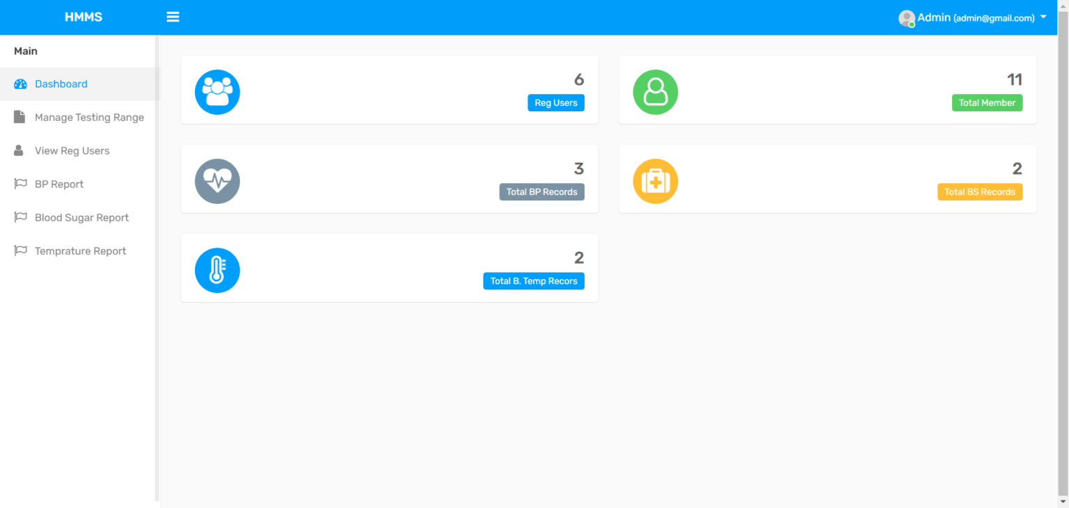 Health Monitoring Management System in Php | Health Monitoring Management Project