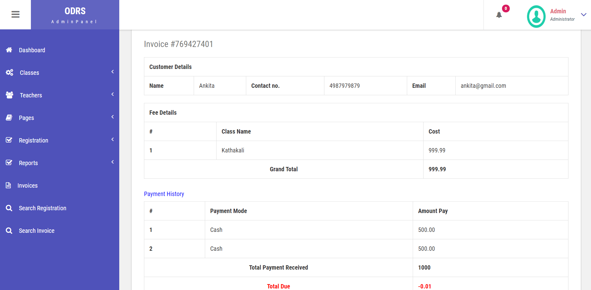Online Dance Classes Registration System in PHP| Online Dance Classes ...
