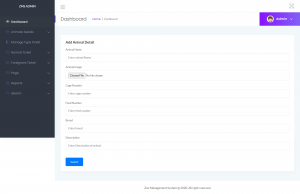Zoo Management System Project in PHP | Zoo Management System Project