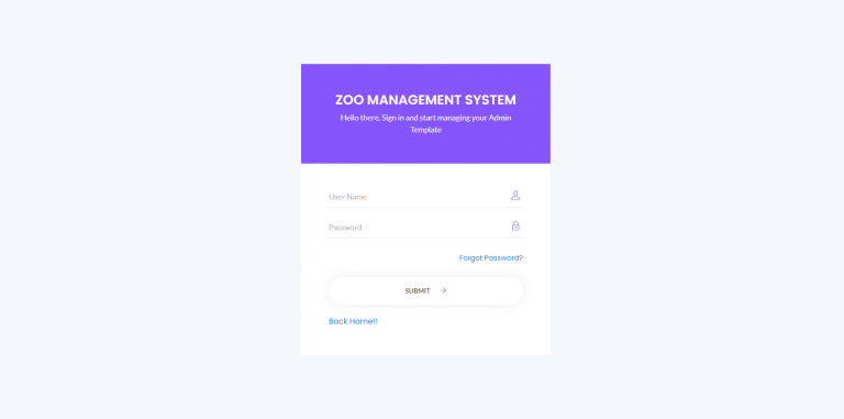 Zoo Management System Project in PHP | Zoo Management System Project