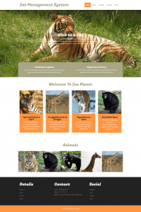 Zoo Management System Project in PHP | Zoo Management System Project