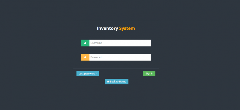 Inventory Management System Using PHP and MySQL | Inventory Management System Project in PHP
