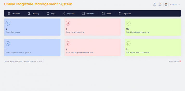 Online Magazine Management System using PHP | Magazine Management System Project in PHP