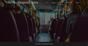 Bus Pass Management System in Php | Bus Pass Management Project Using PHP