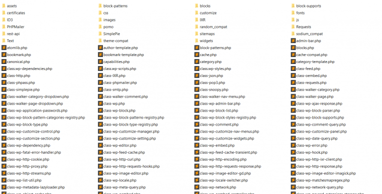 WordPress Directory and File Structure | WordPress file and directory ...
