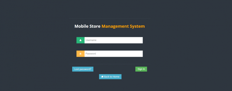 Mobile Store Management System project in PHP | Online Mobile Store Management System project