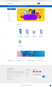 Mobile Store Management System project in PHP | Online Mobile Store ...