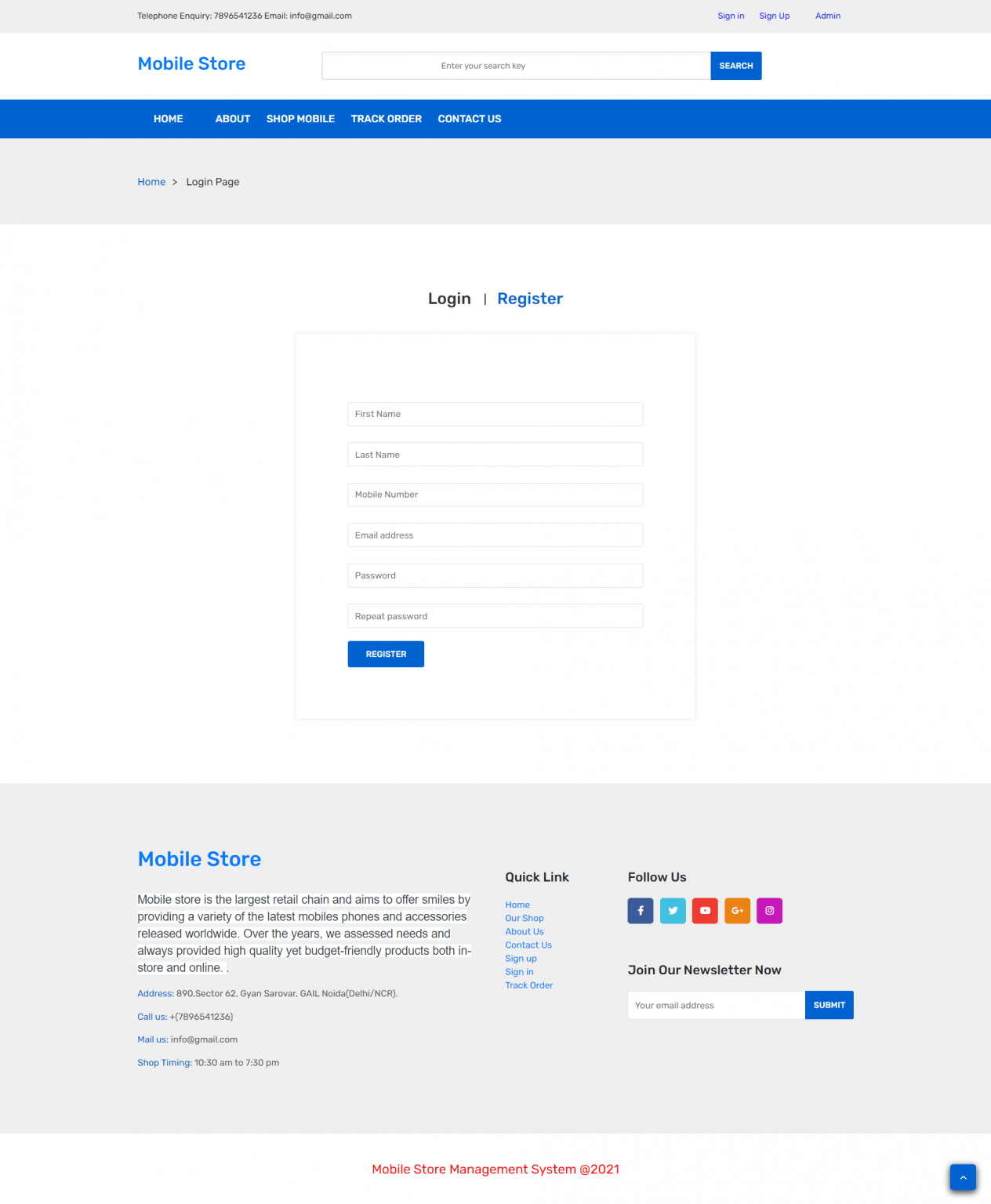 Mobile Store Management System project in PHP | Online Mobile Store ...