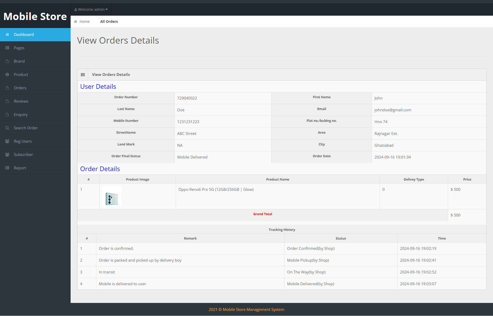Mobile Store Management System project in PHP | Online Mobile Store ...
