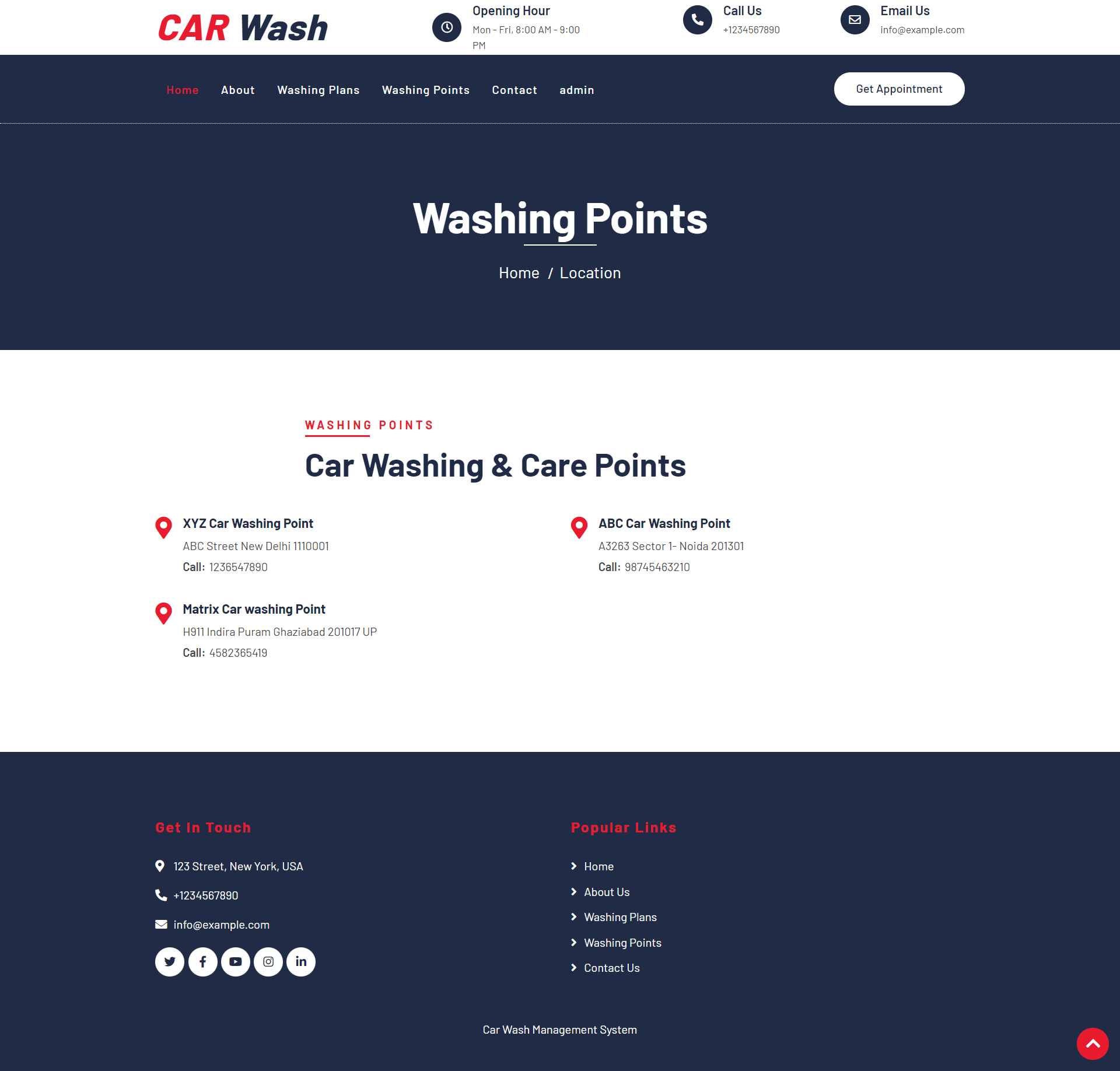 Car Washing Management System In Php Car Washing Management System