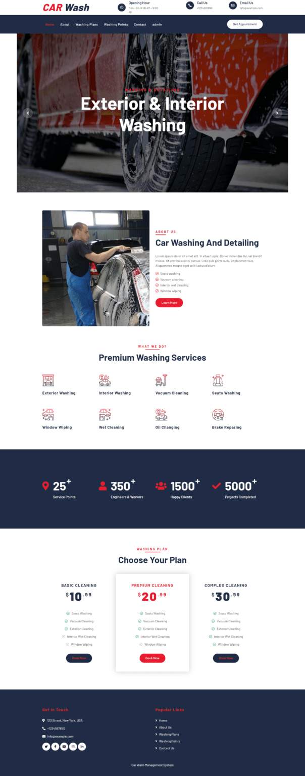 Global Car Washing Management System using PHP and MySQL | PHP Gurukul