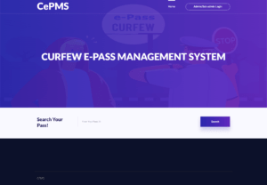 Curfew e-Pass Management System Project in Php Pro Version- PHPGurukul