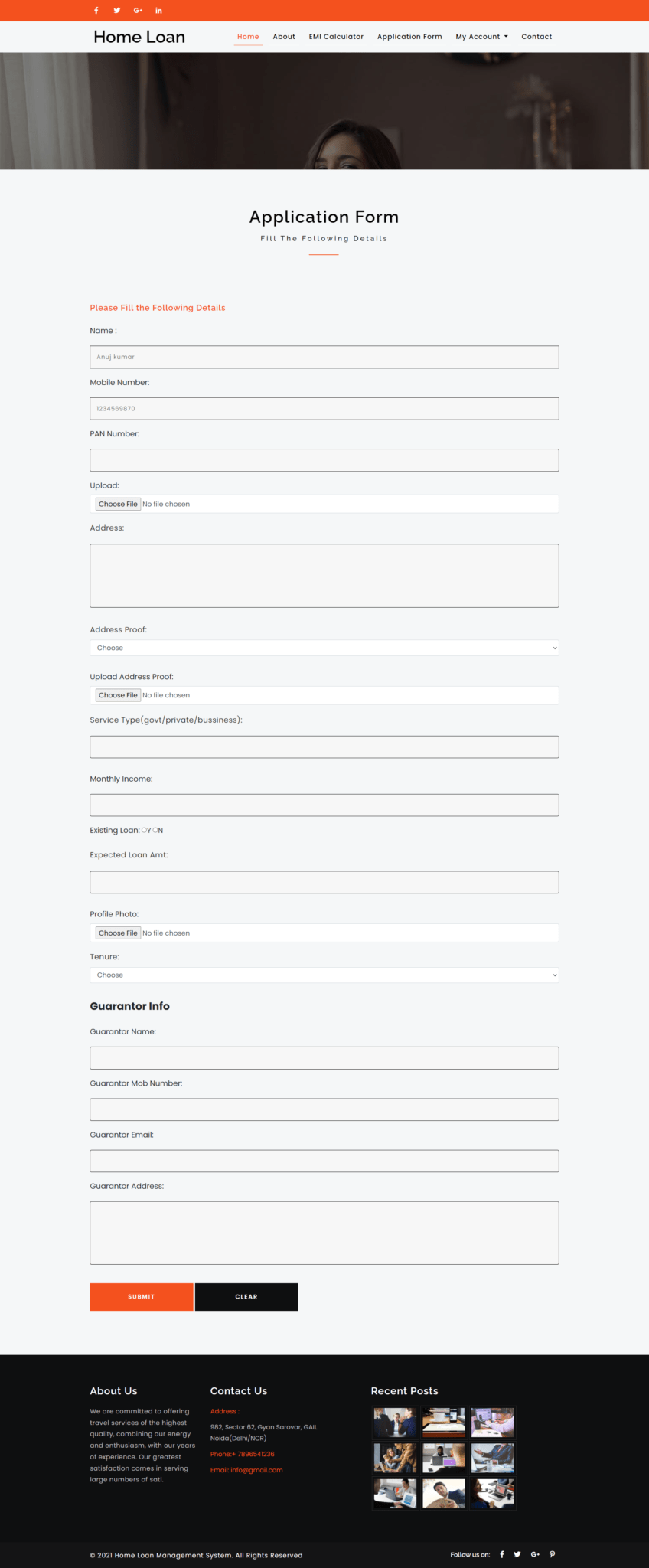 Home Loan Management System in PHP | Home Loan Management Project