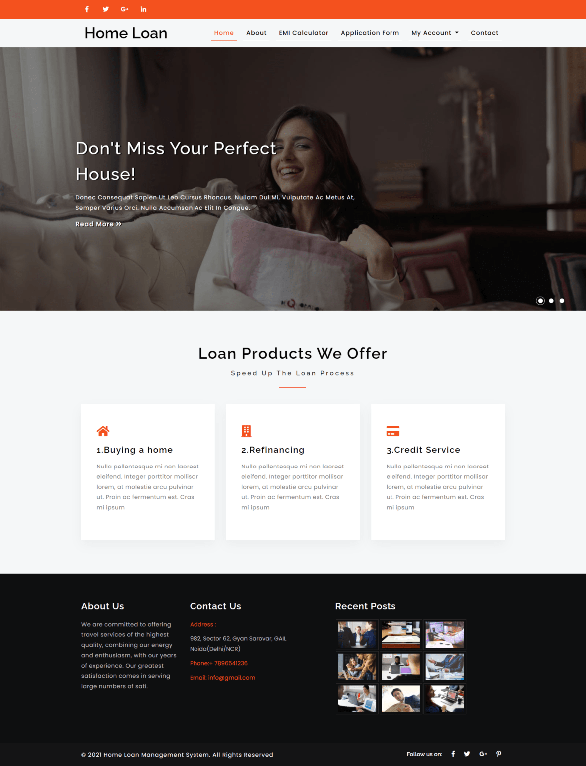 Home Loan Management System in PHP | Home Loan Management Project
