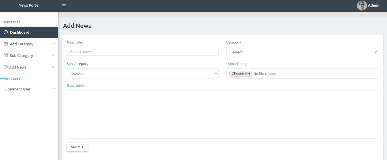 News Portal Project in CodeIgniter | News Portal in CodeIgniter with Source code