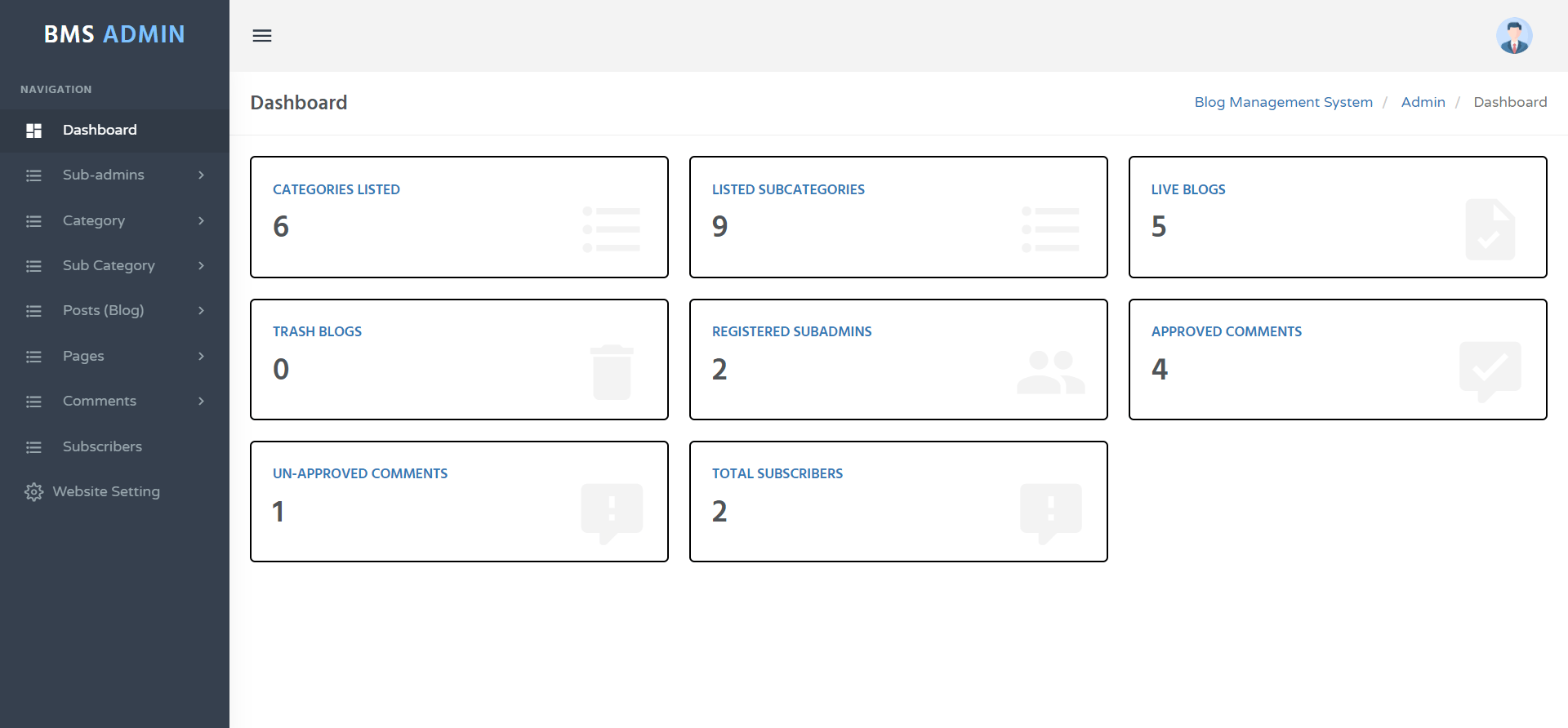 Blog Management System Project using PHP and MySQL PHPGurukul