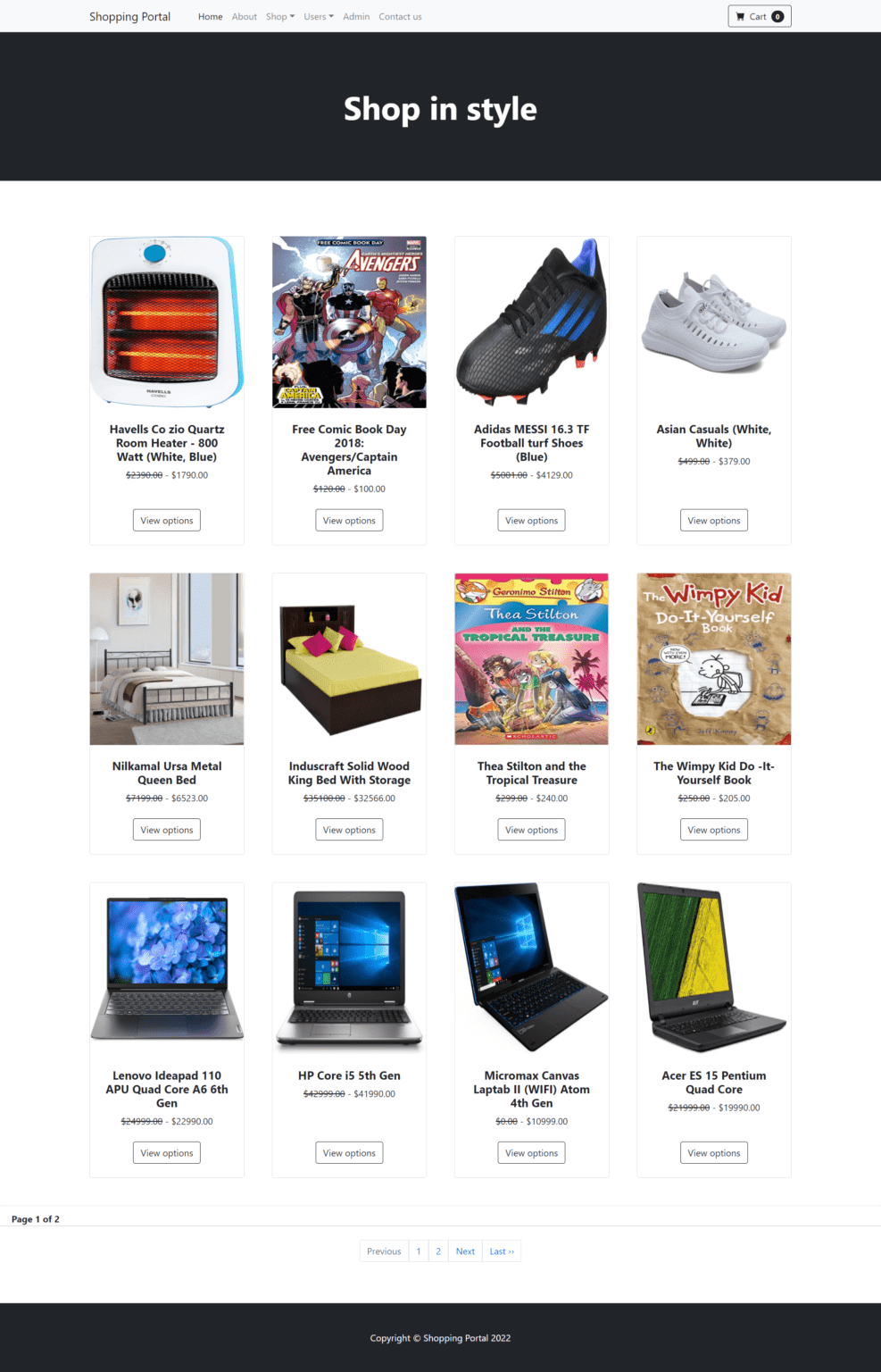 Online Shopping Portal Project Pro Version in PHP Download