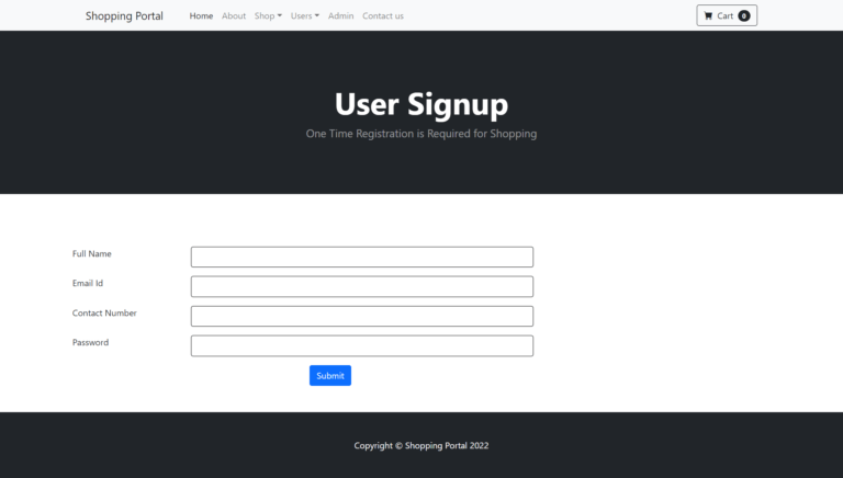 Online Shopping Portal Project Pro Version in PHP Download