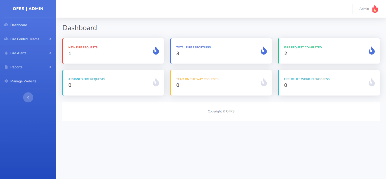 Online Fire Reporting System Project in PHP- PHPGurukul