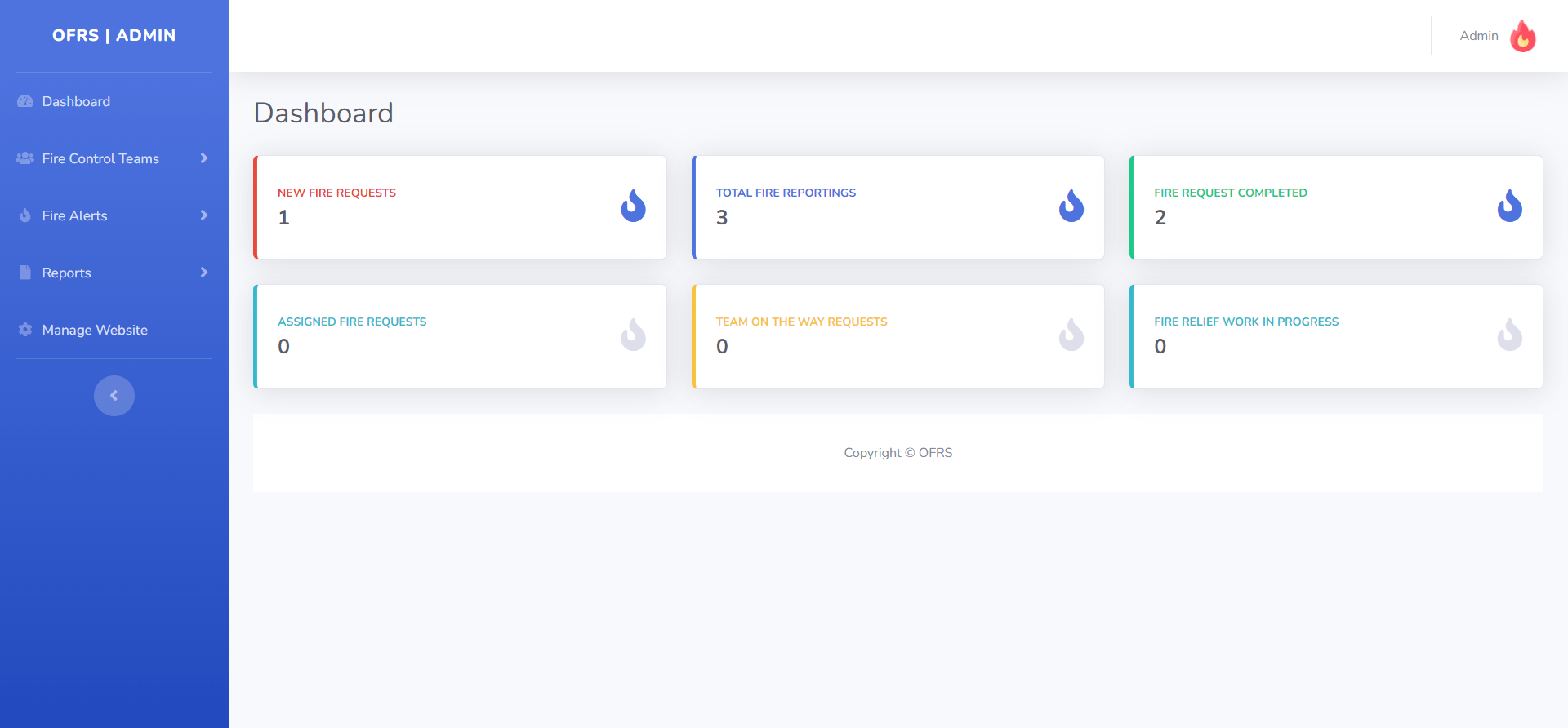 Online Fire Reporting System Project in PHP- PHPGurukul